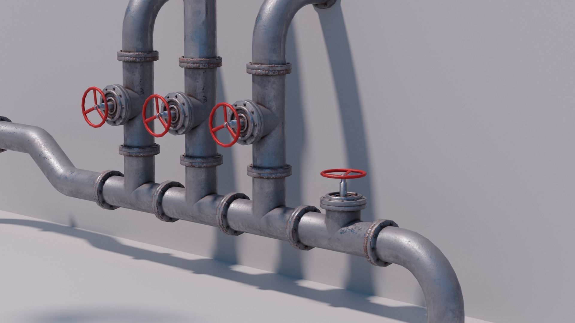 3D model Modular Pipes set VR / AR / low-poly | CGTrader