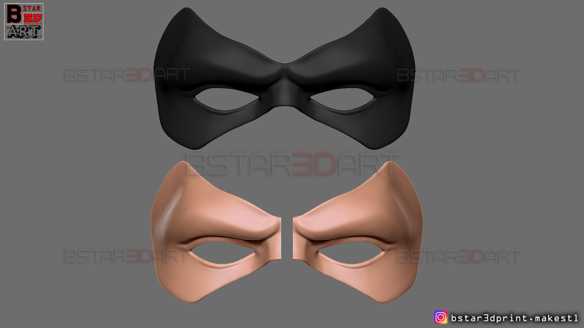Robin Eyes Mask - TITANS season 3 - DC comics Cosplay 3D model 3D ...