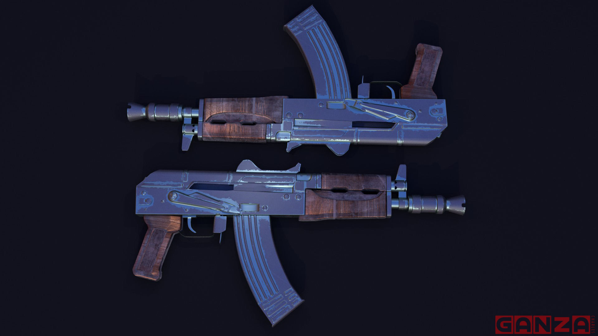 AKS-74U ak - rifle free VR / AR / low-poly 3D model | CGTrader