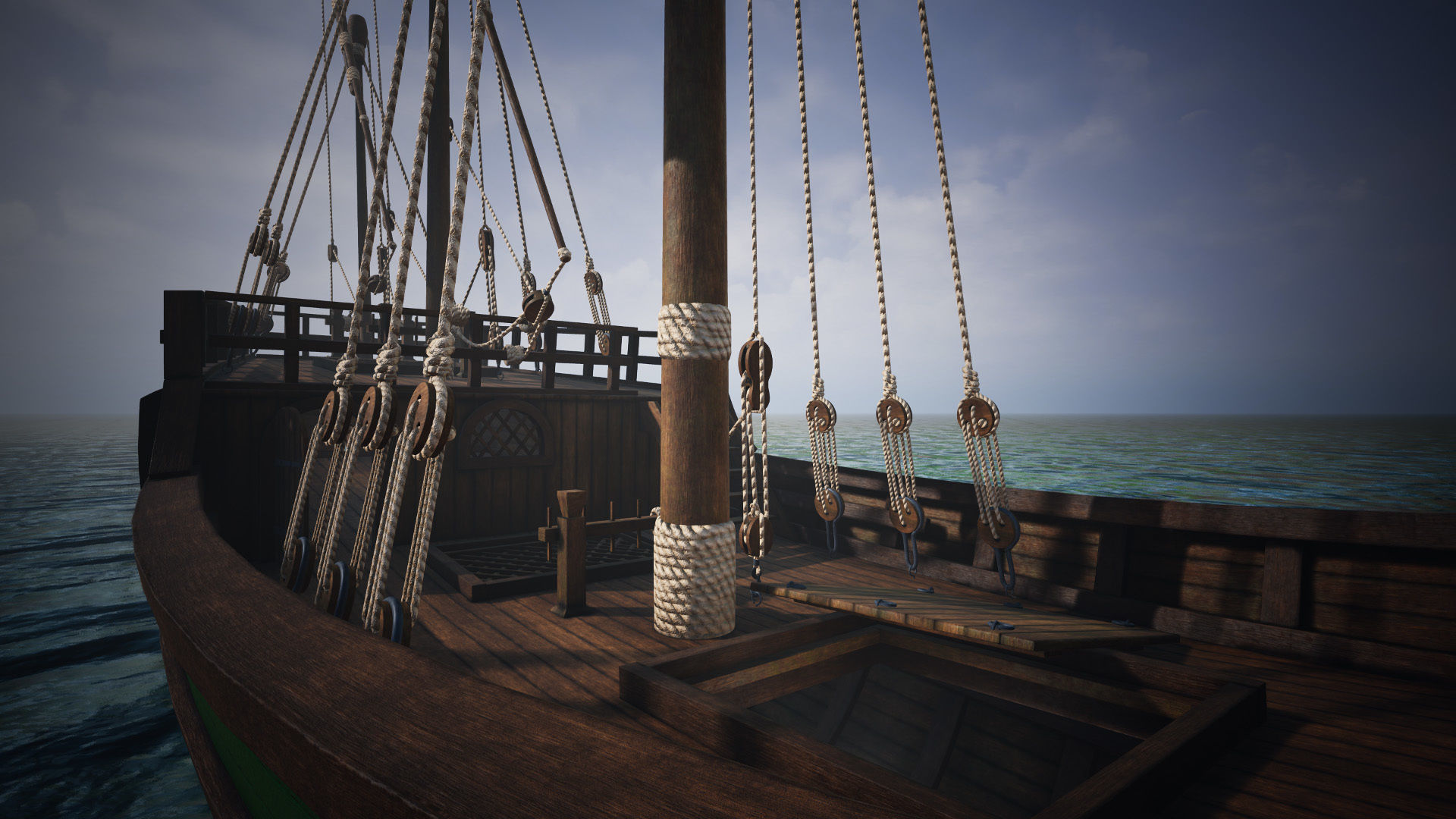 3D model Caravel mediterranean sailing ship VR / AR / low-poly | CGTrader