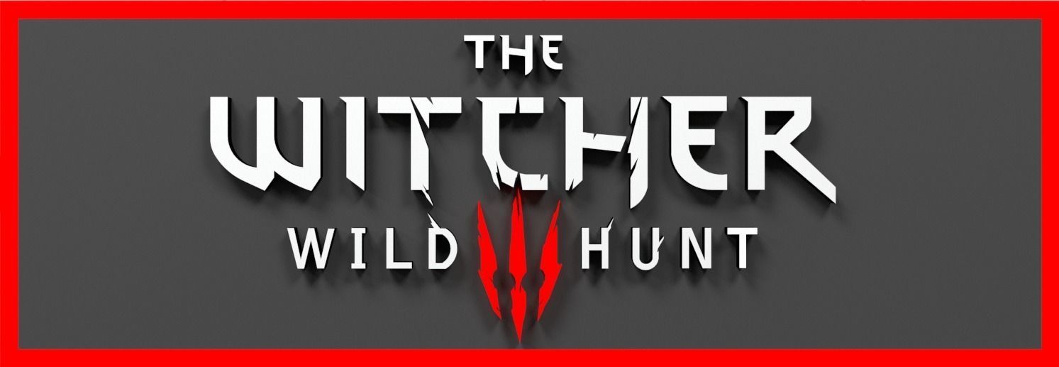The Witcher 3 Wild Hunt 3D Logo 3D model | CGTrader