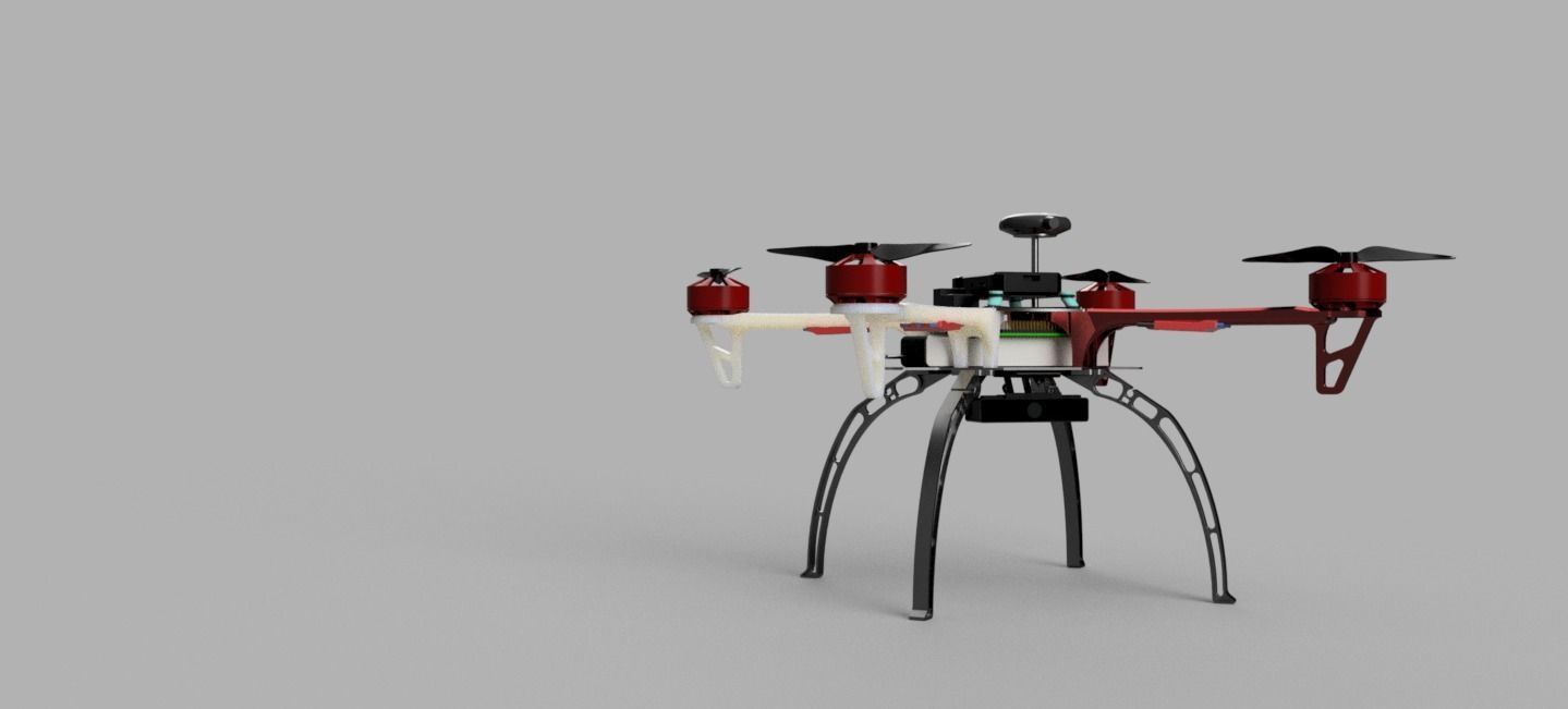 Complete Drone Design 3D model 3D printable | CGTrader