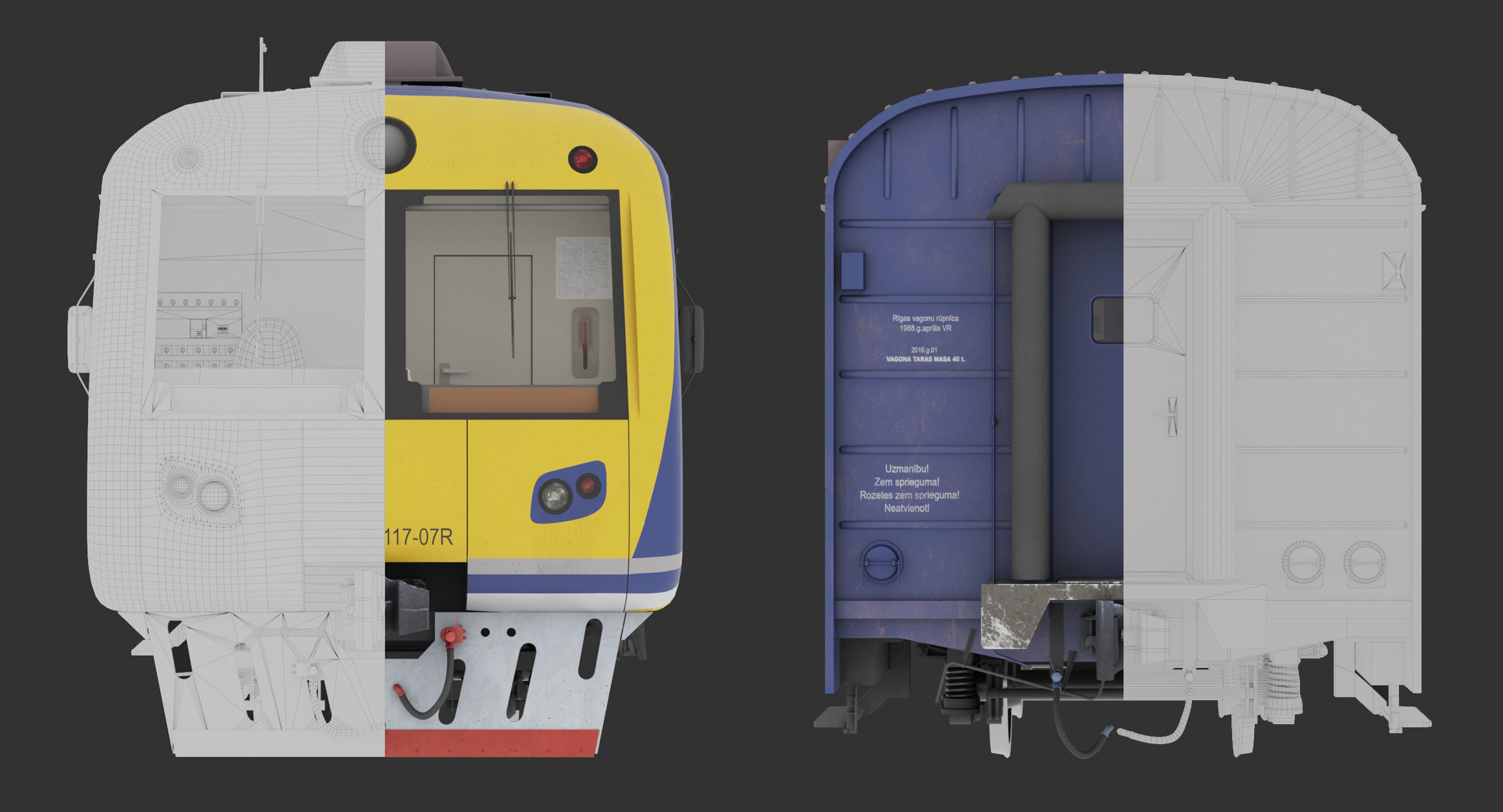 ER2T 7117 EMU Head Wagon 3D model | CGTrader