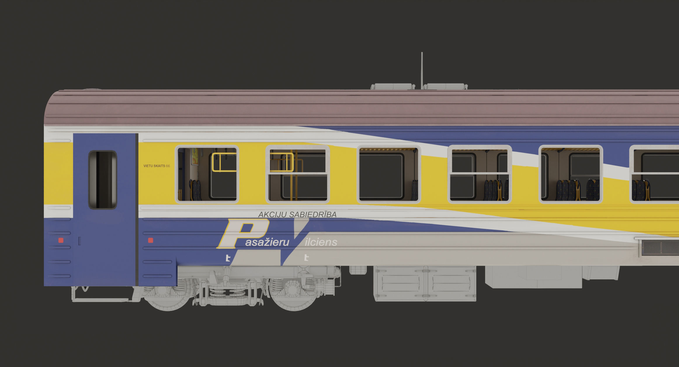 ER2T 7117 EMU Head Wagon 3D model | CGTrader