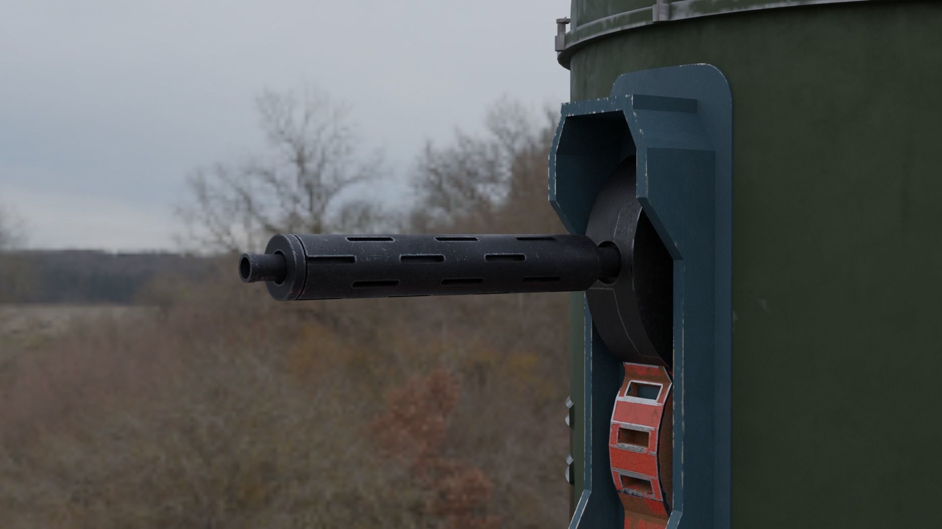 RETRO SCIFI Sentry gun free VR / AR / low-poly 3D model | CGTrader