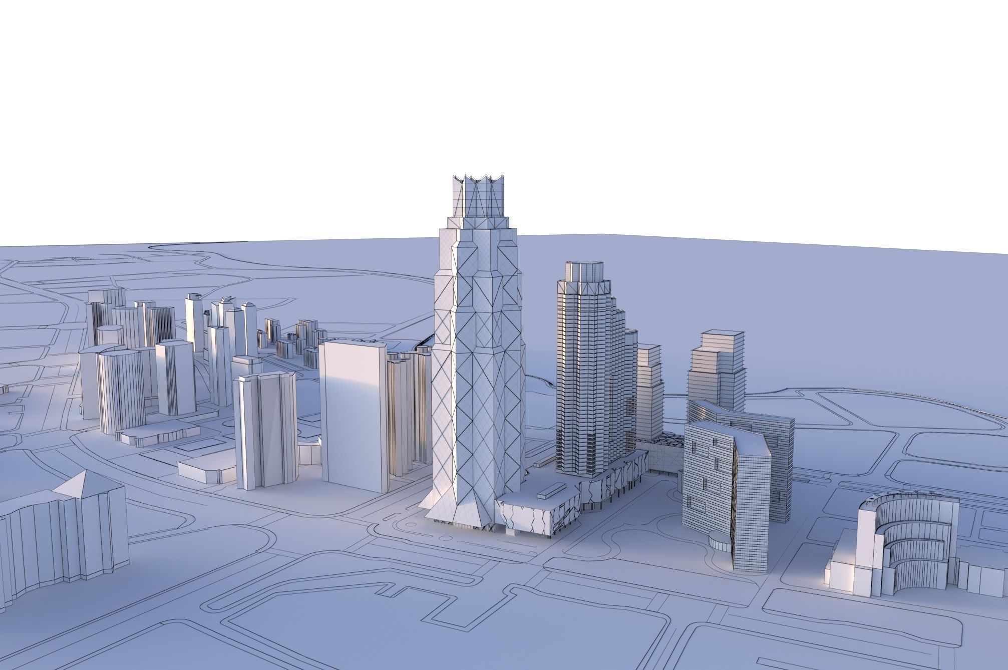 Urban Tower building free 3D model | CGTrader