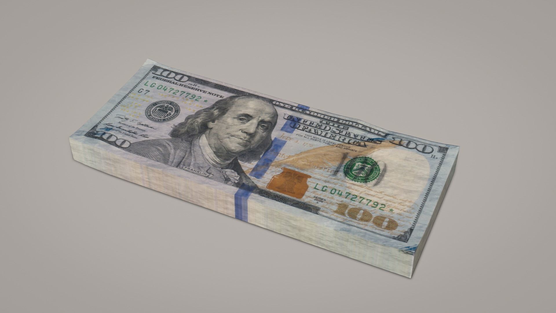 Dollar Stack Money 3D model | CGTrader