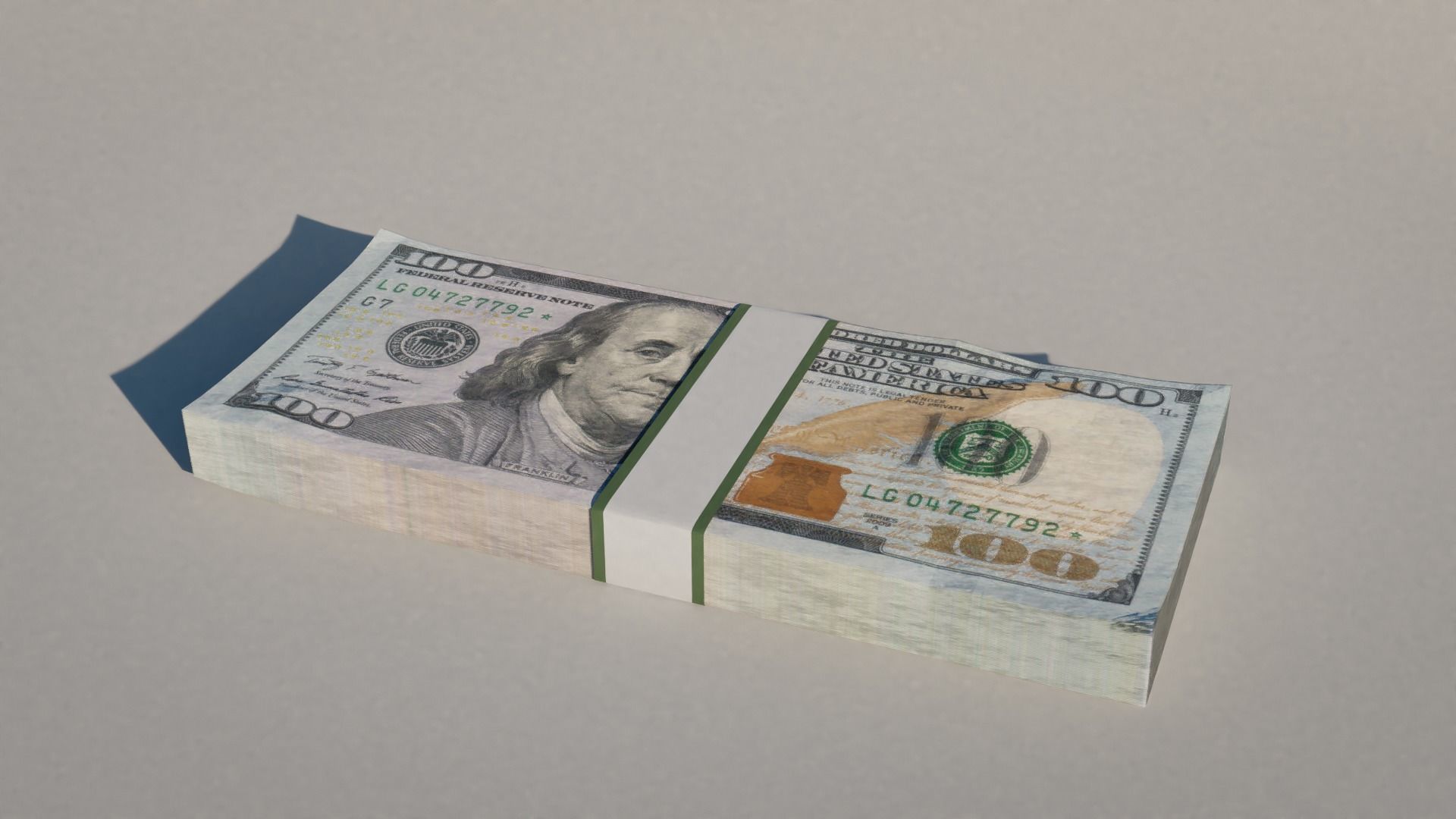 Dollar Stack Money 3D model | CGTrader