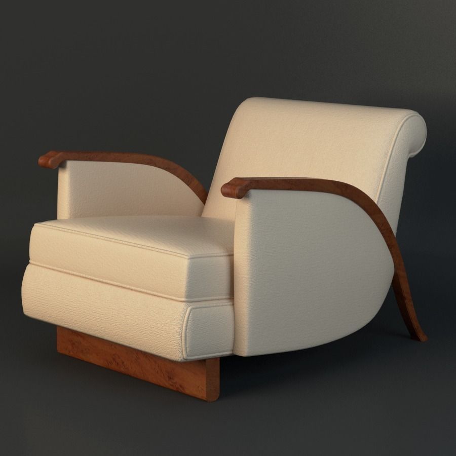 Jacques Emile Ruhlmann Chair 3D model | CGTrader