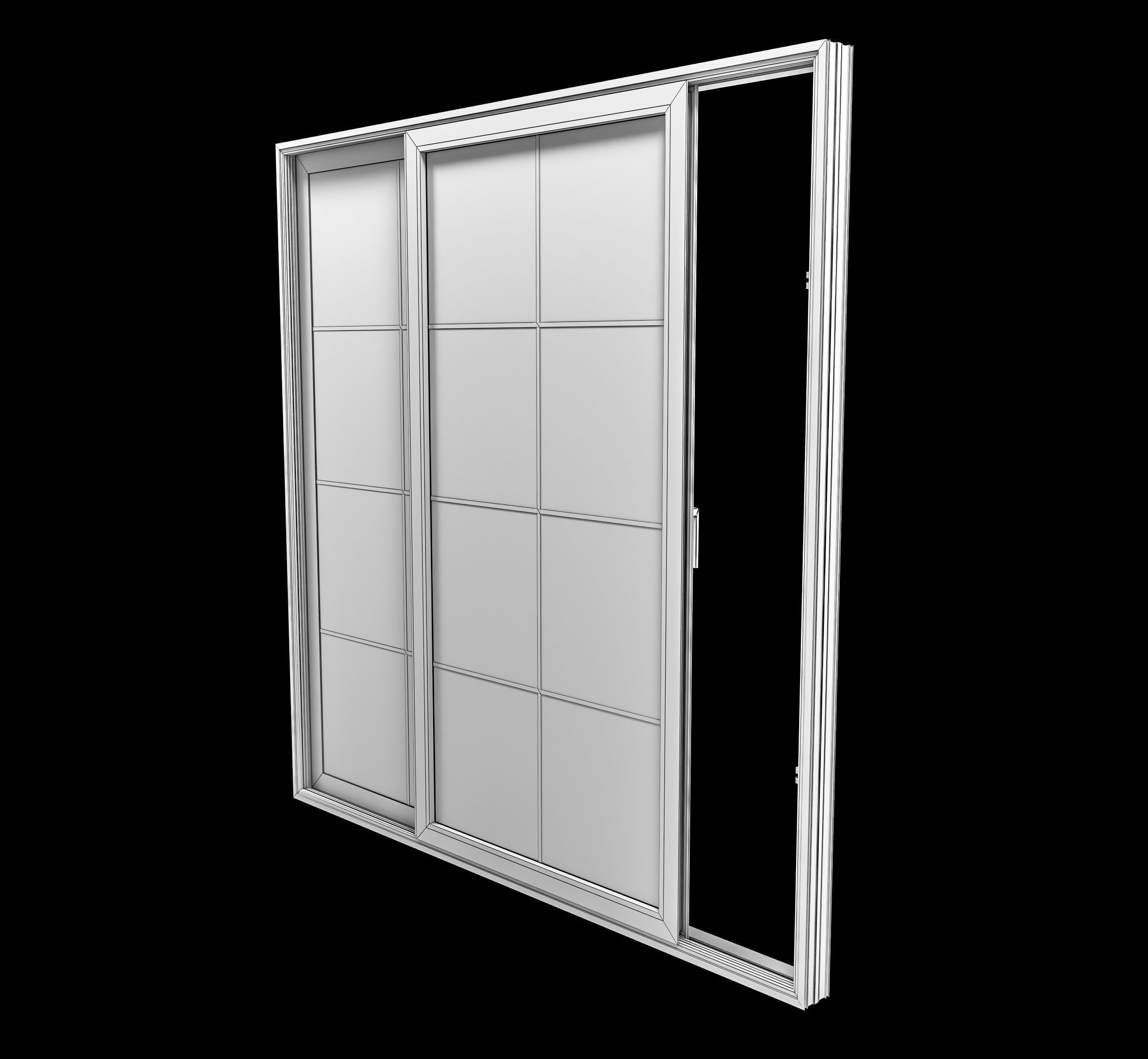 Sliding window 3D model | CGTrader