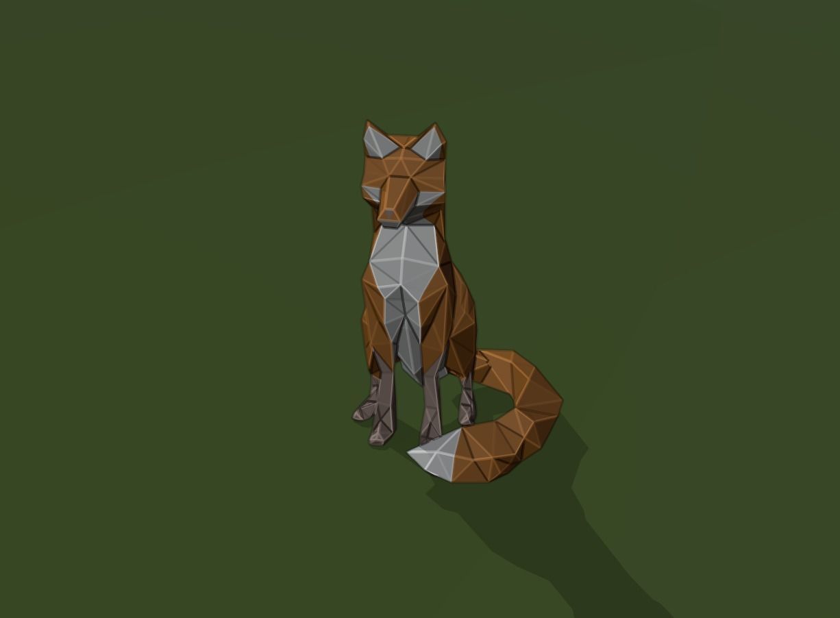 3D model LOW POLY ASSET FOX MODELS - LOWPOLYGONAL VR / AR / low-poly ...