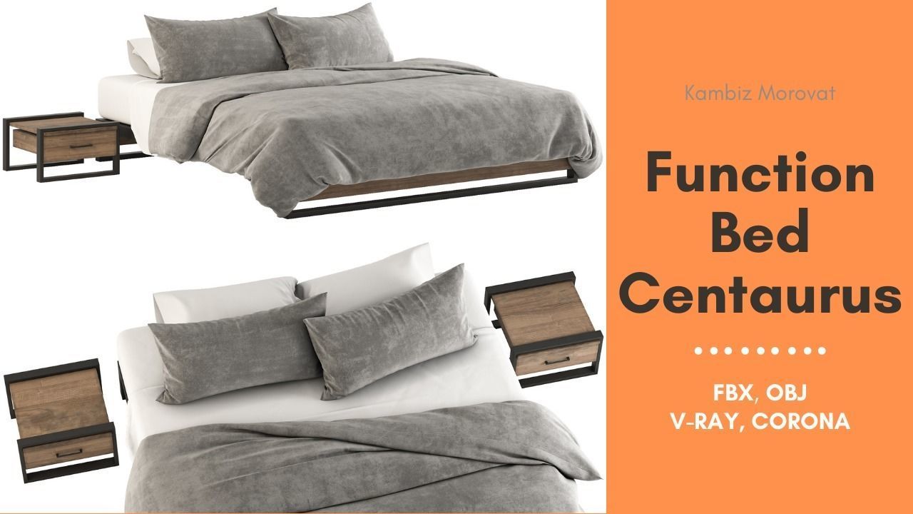 Function Bed Centaurus 3D model | CGTrader