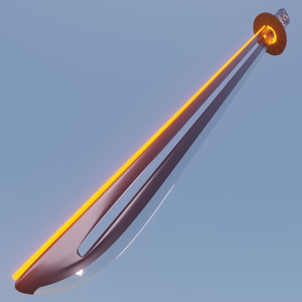 Cyber Katana free 3D model | CGTrader