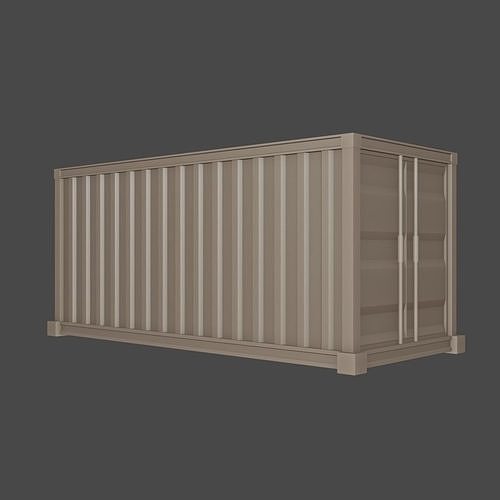 3D model Lowpoly container cargo VR / AR / low-poly | CGTrader