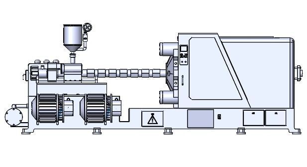 Injection molding machine 3D model rigged | CGTrader