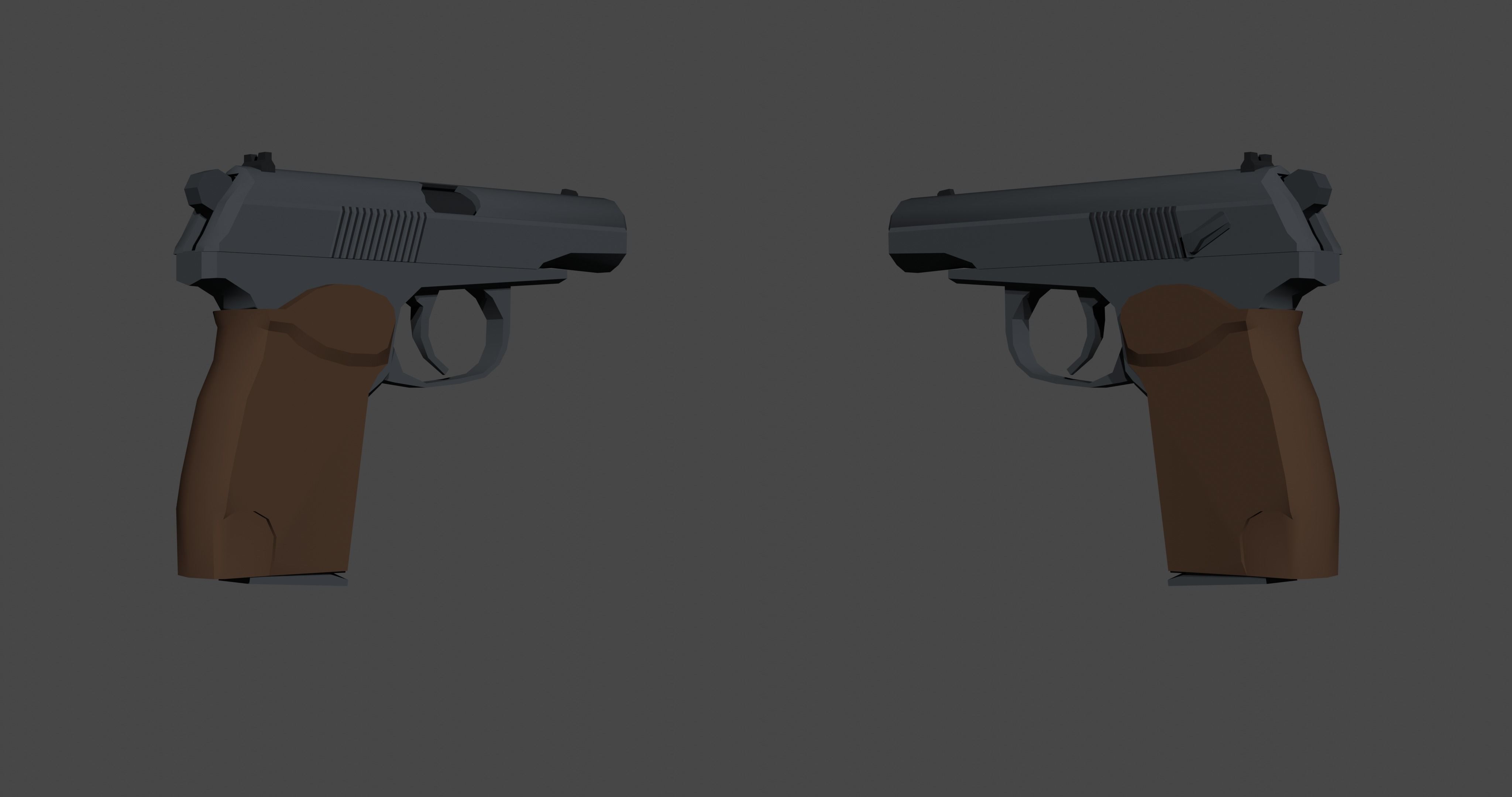 3D model PM pistol Weapons of the Russian Army - PM Low poly VR / AR ...