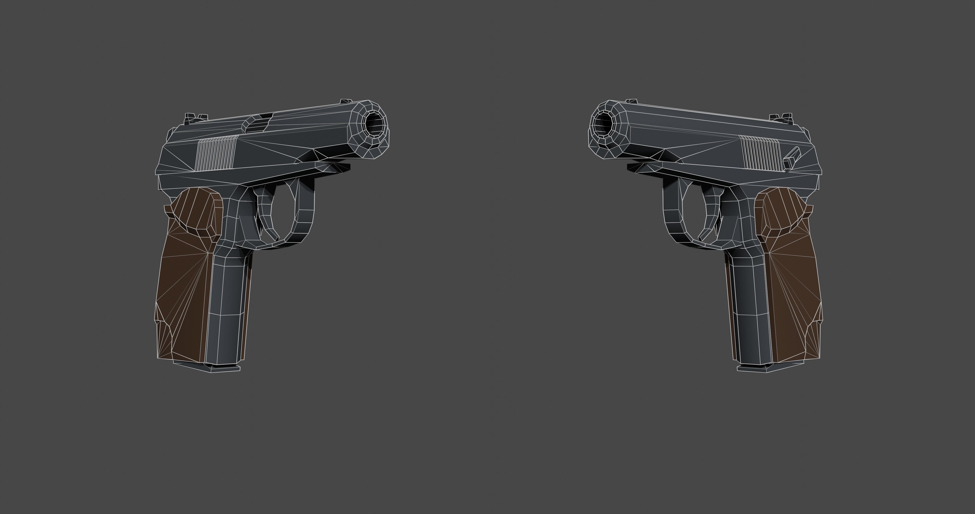 3D model PM pistol Weapons of the Russian Army - PM Low poly VR / AR ...