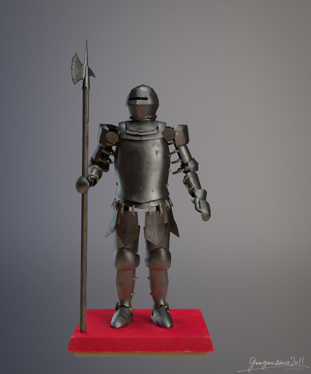 Medieval Plate Armor 3D model | CGTrader