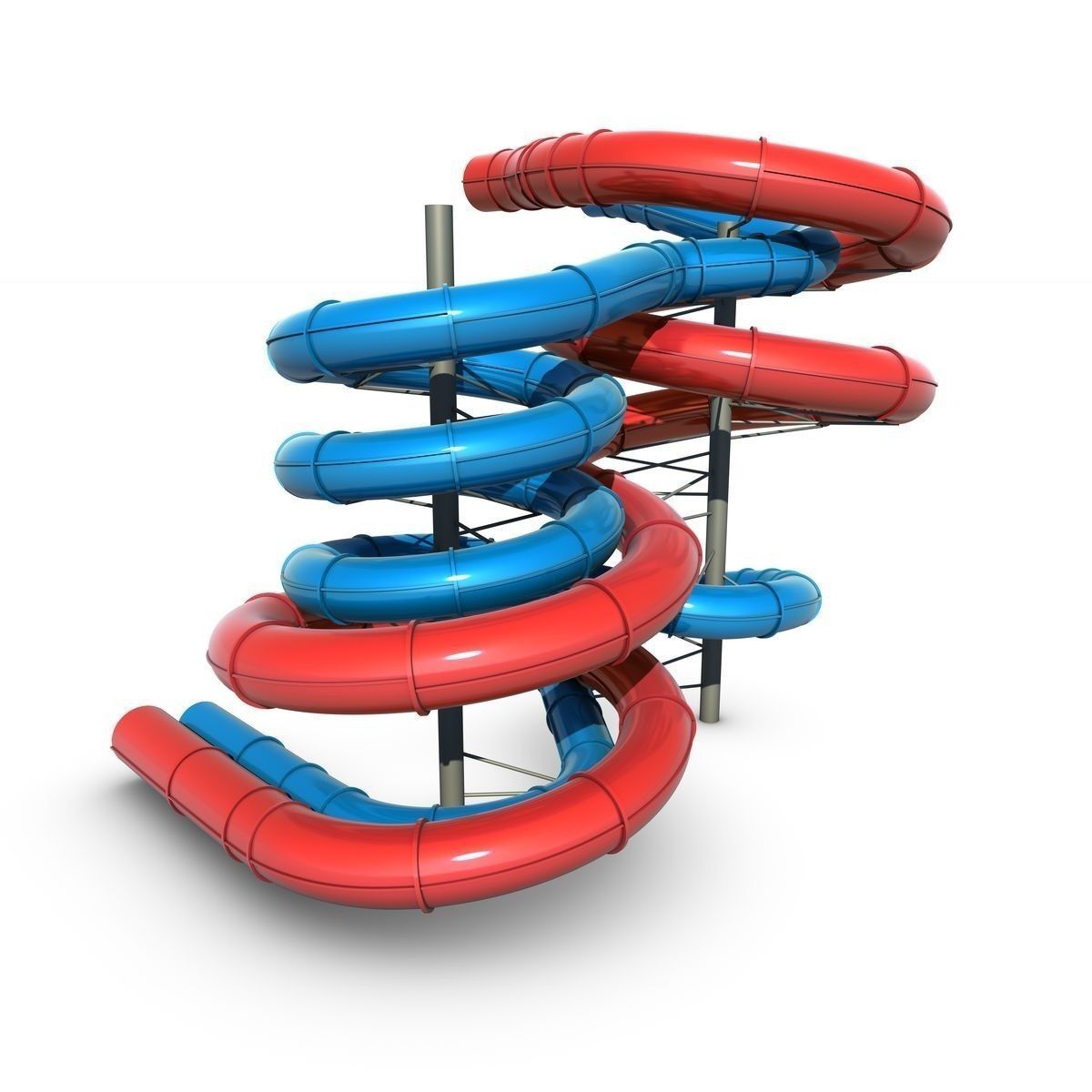 Aquapark Slides 3D model | CGTrader