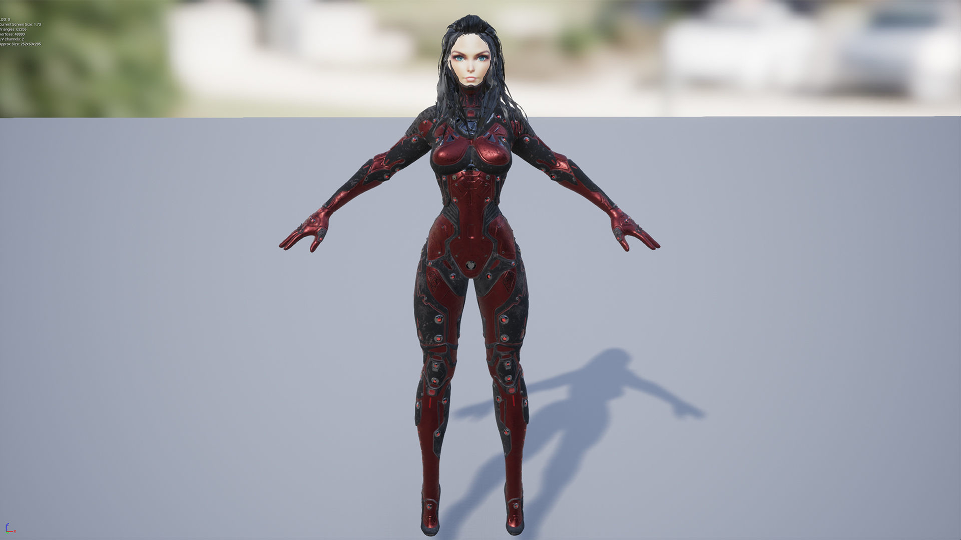 3D model Sci Fi Rachel VR / AR / low-poly rigged animated | CGTrader
