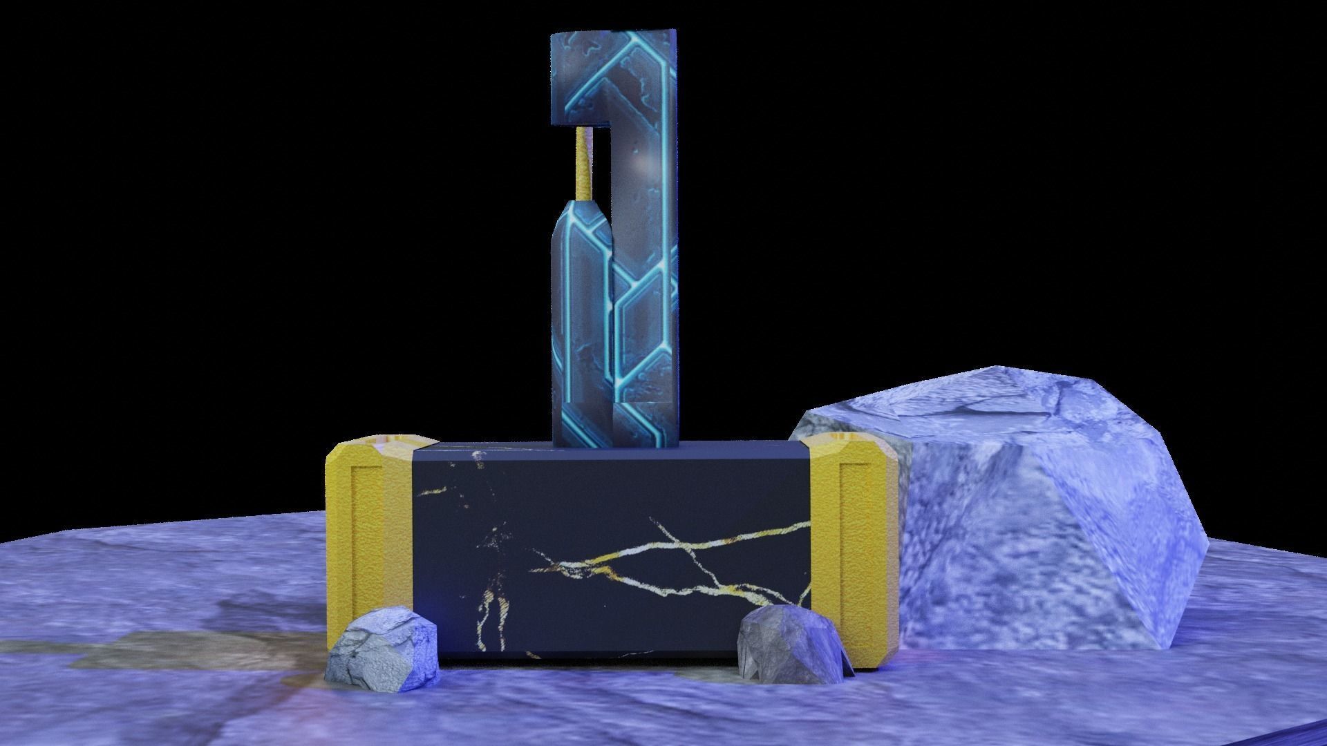 Thor hammer in Record of Ragnarok 3D model | CGTrader