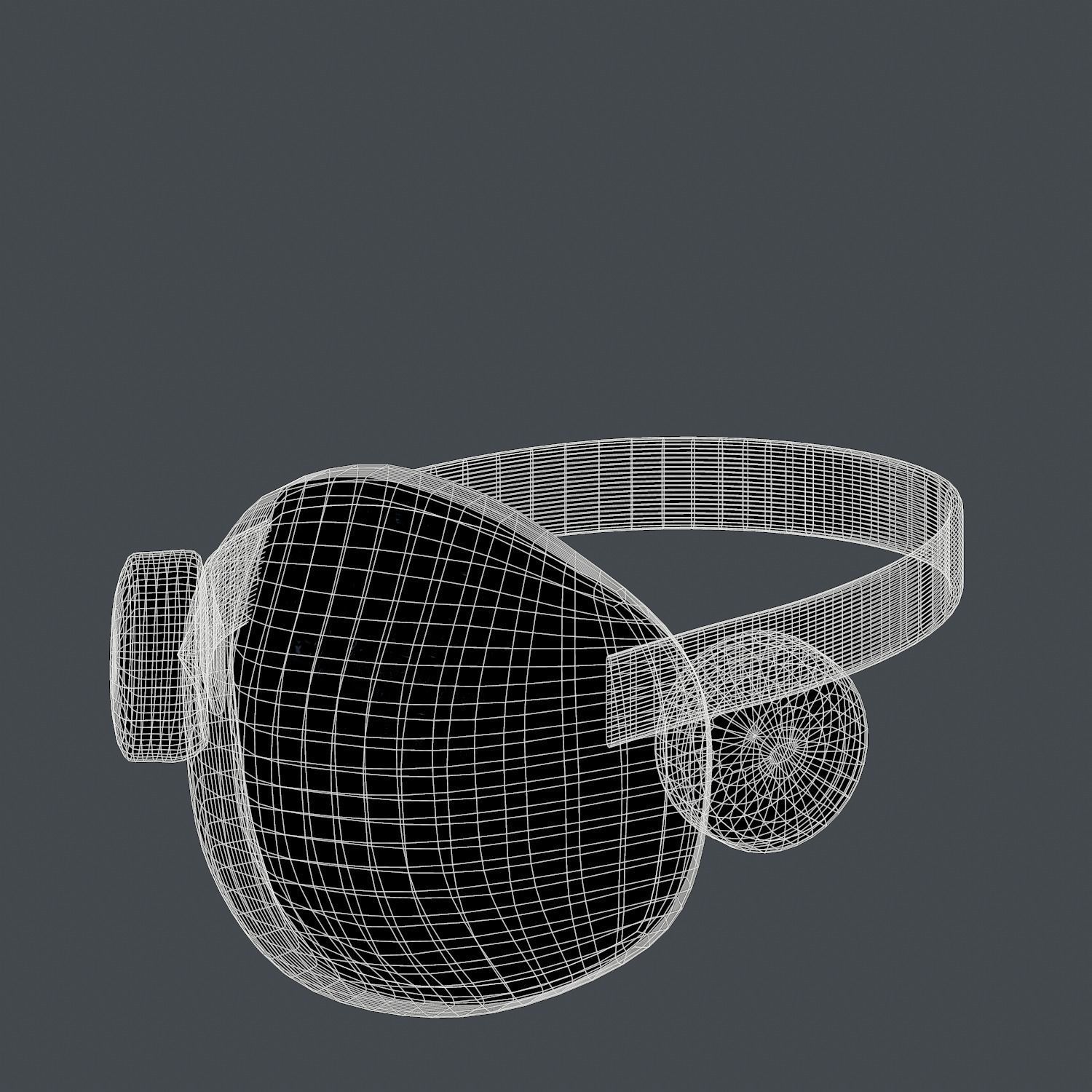 3D model Gas mask helmet 3d model scifi Low-poly Low-poly 3D model VR ...