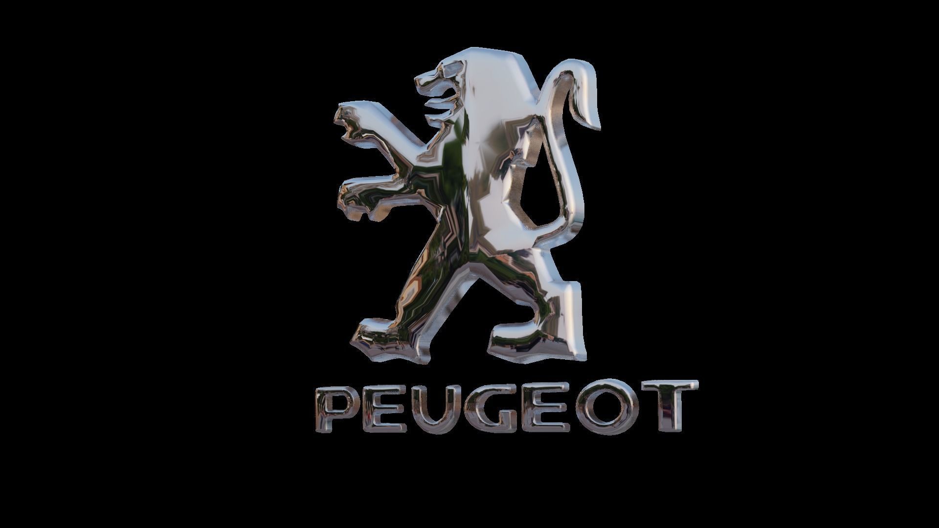 3D model Peugeot Car Badge VR / AR / low-poly | CGTrader