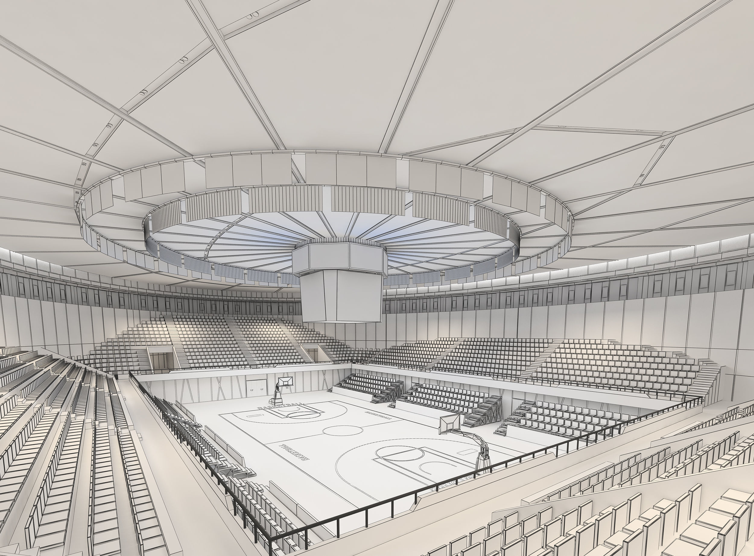 basketball arena 3D model | CGTrader