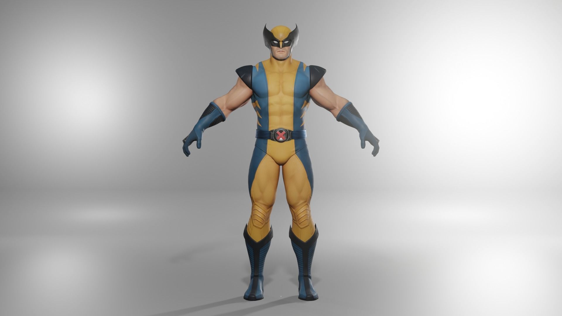 Wolverine Classic 3D model rigged | CGTrader