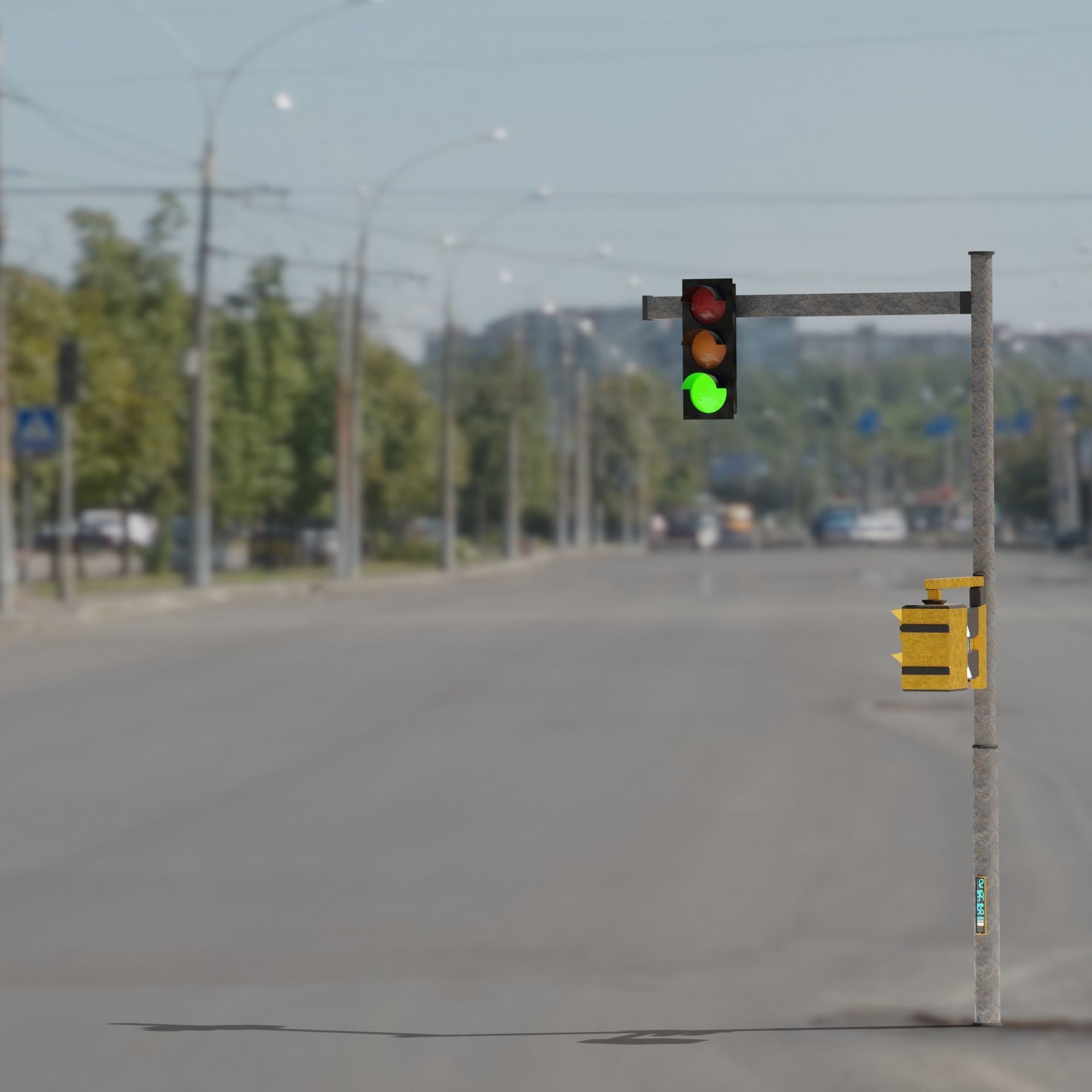 3D model Low Poly Traffic Signal VR / AR / low-poly | CGTrader