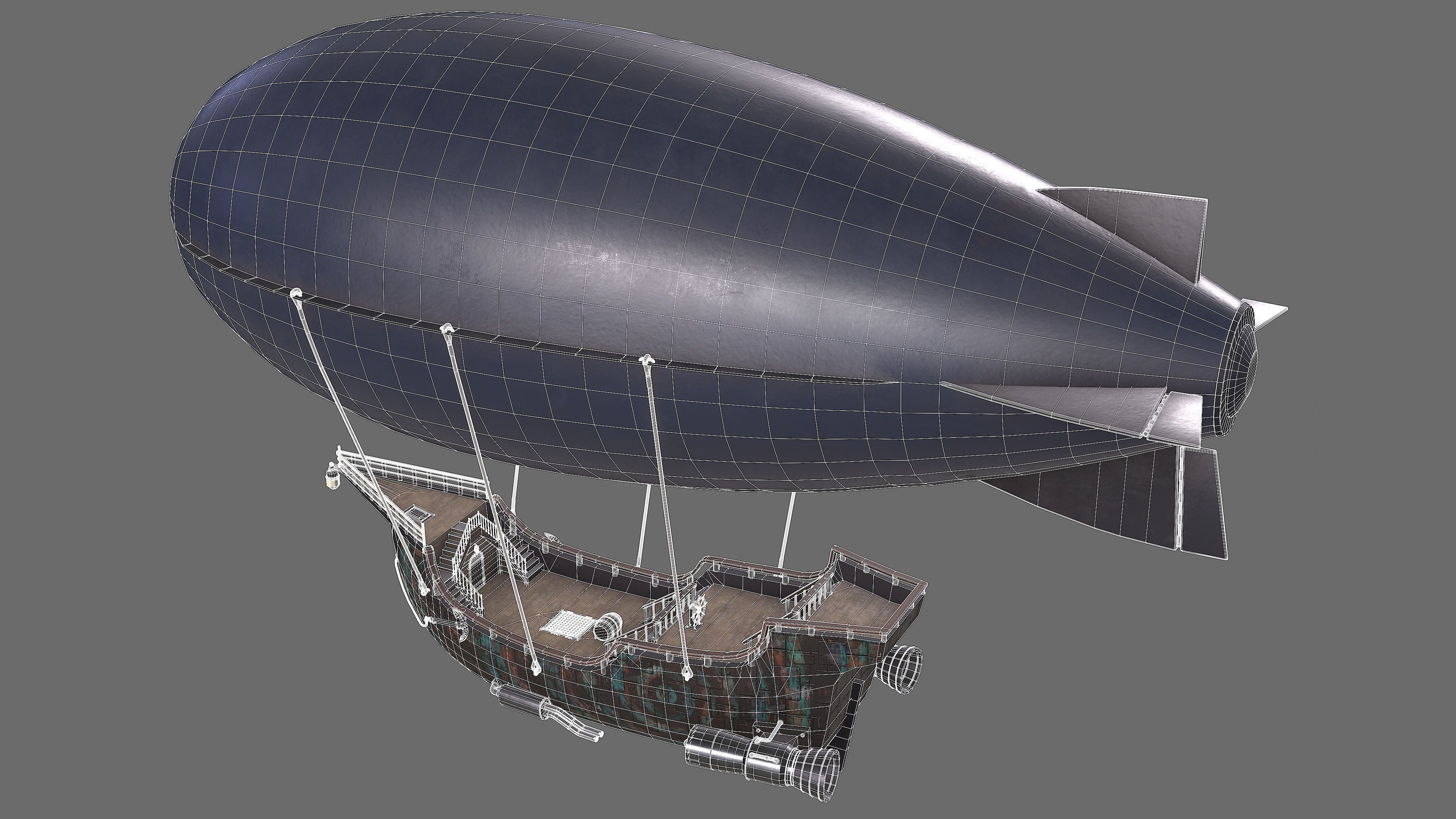 3D model Sci-fi Airship VR / AR / low-poly | CGTrader