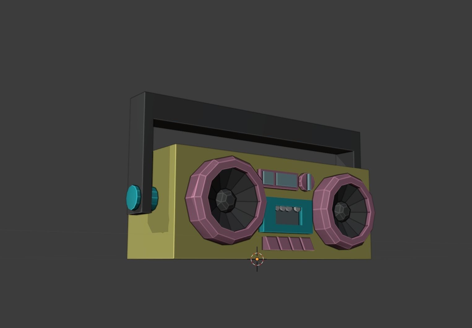 3D model LOW POLY ASSET BOOMBOX MODEL - LOWPOLYGONAL VR / AR / low-poly ...
