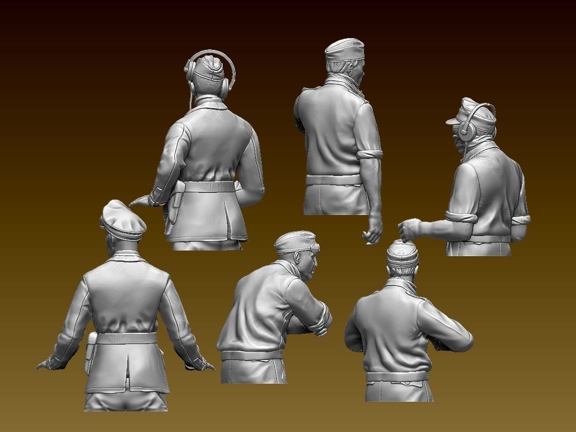 German tank crew Afrika Korps 3D model 3D printable | CGTrader