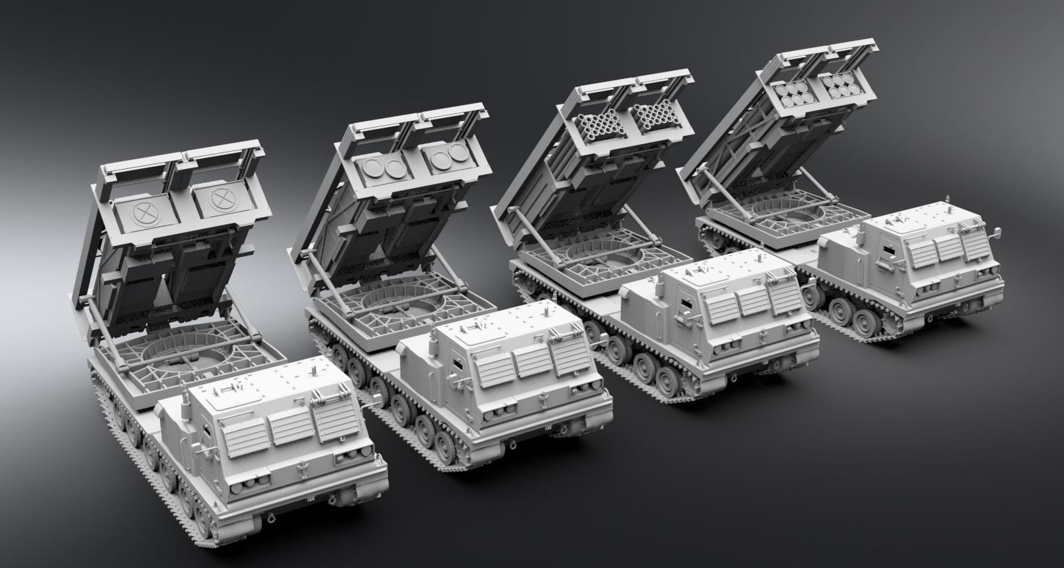 MLRS M270 Scale model 3D model 3D printable | CGTrader