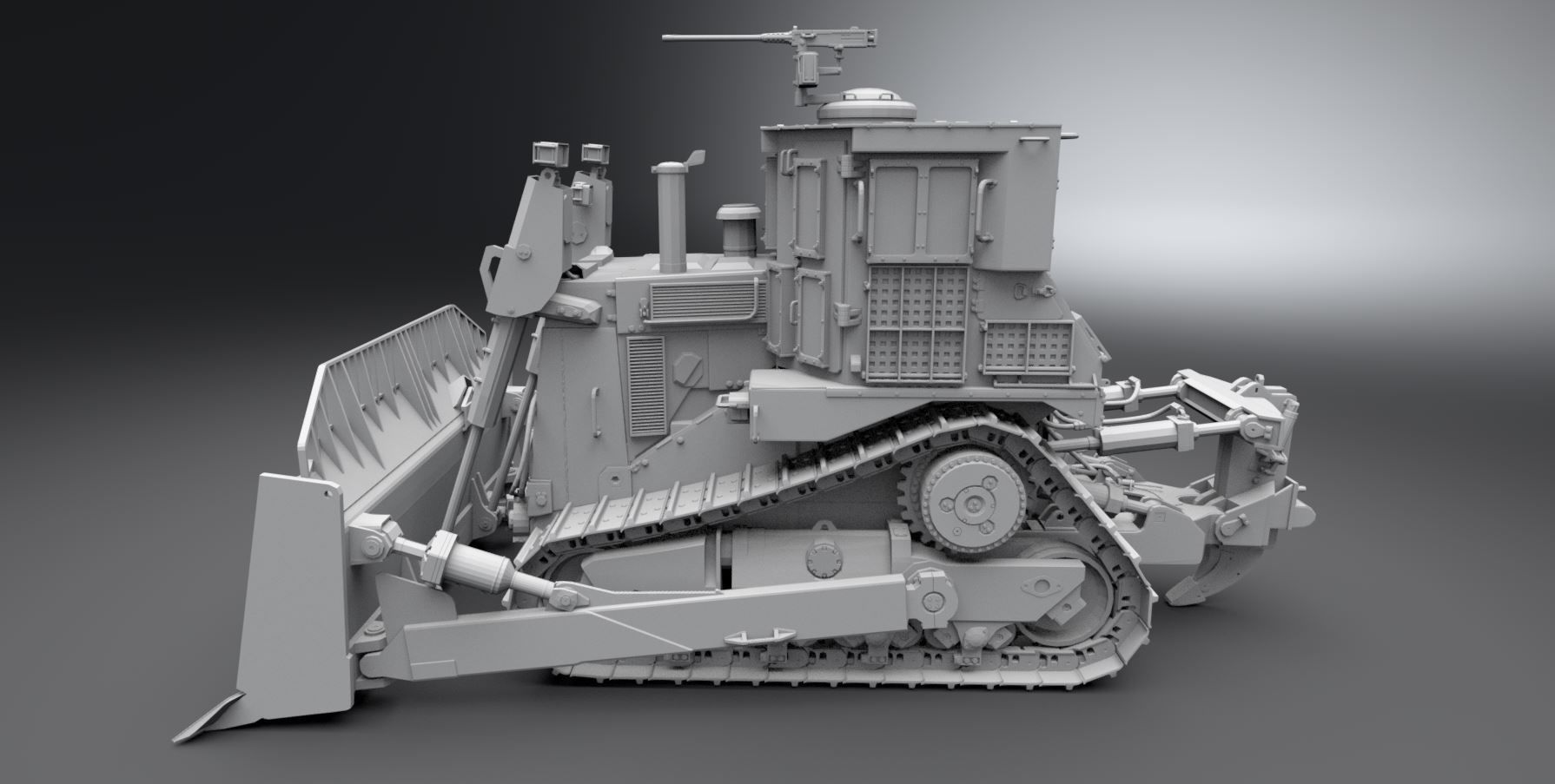 T9 Dozer Scale model 3D model 3D printable | CGTrader
