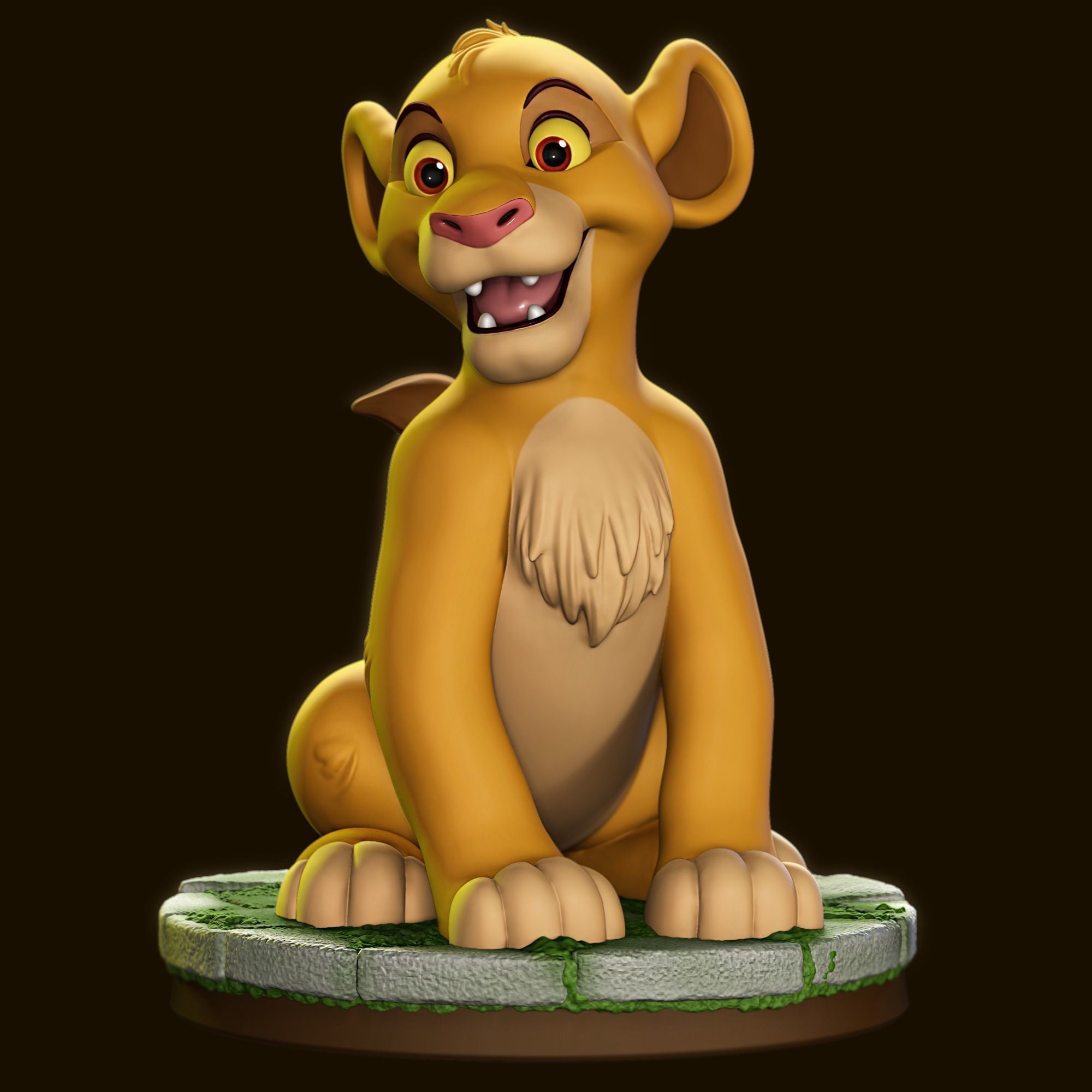 Simba - The Lion King 3D model 3D printable | CGTrader