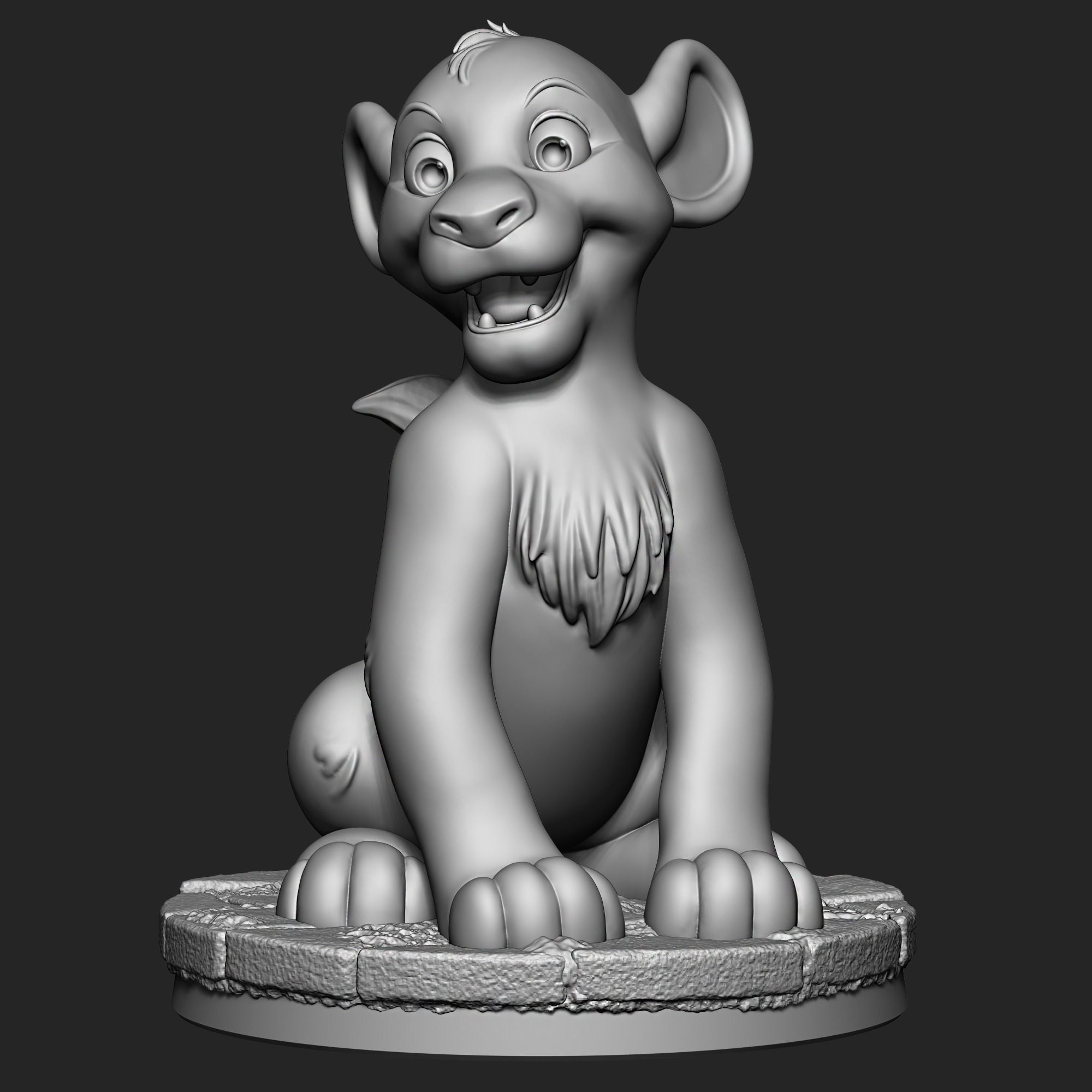 Simba - The Lion King 3D model 3D printable | CGTrader
