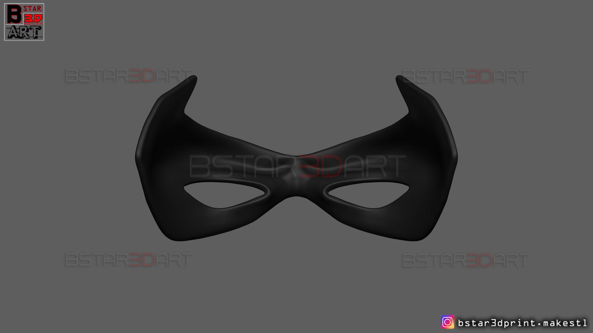 Robin Eyes Mask - DC comics Scale - Halloween Cosplay 3D model 3D ...