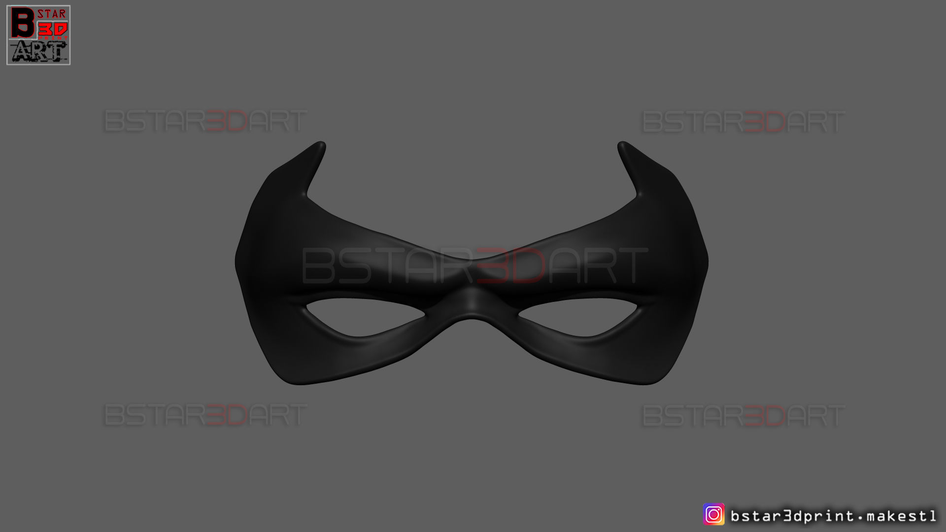 Robin Eyes Mask - DC comics Scale - Halloween Cosplay 3D model 3D ...