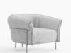 Cierre Imbottiti Mac armchair 3D model | CGTrader