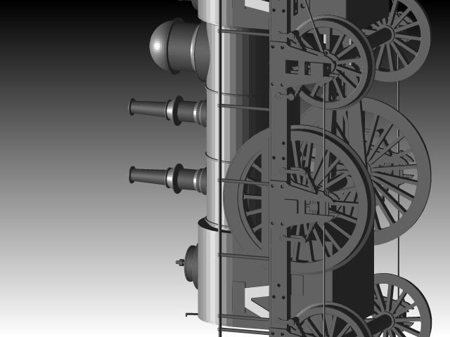 Steam Locomotive free 3D Model STL | CGTrader.com