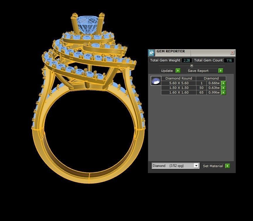 R219 new solitaire ring cad file free 3D model | CGTrader