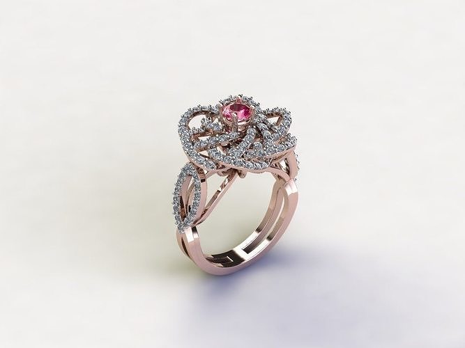 R207 solitaire ring cad file new design free 3D model | CGTrader