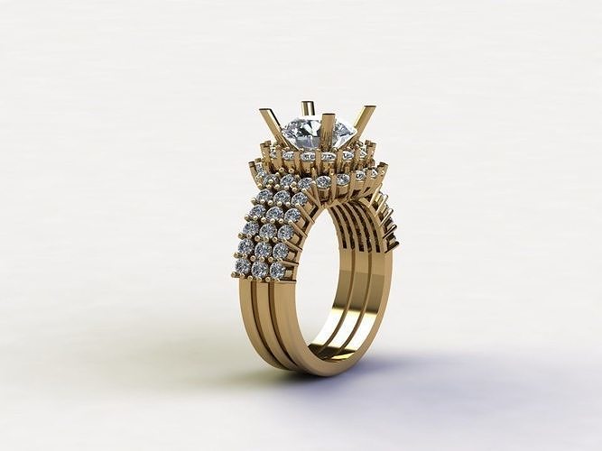 R131 women diamond 2021 cad file 3D model | CGTrader