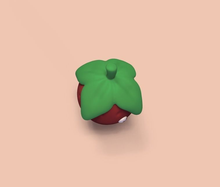 Cute Strawberry 3D model 3D printable | CGTrader