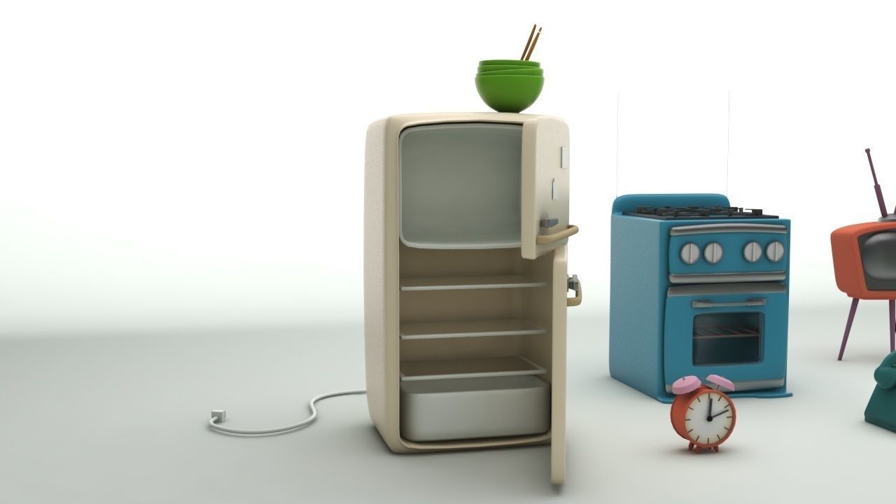 3D model cartoon Furniture 3D VR / AR / low-poly | CGTrader