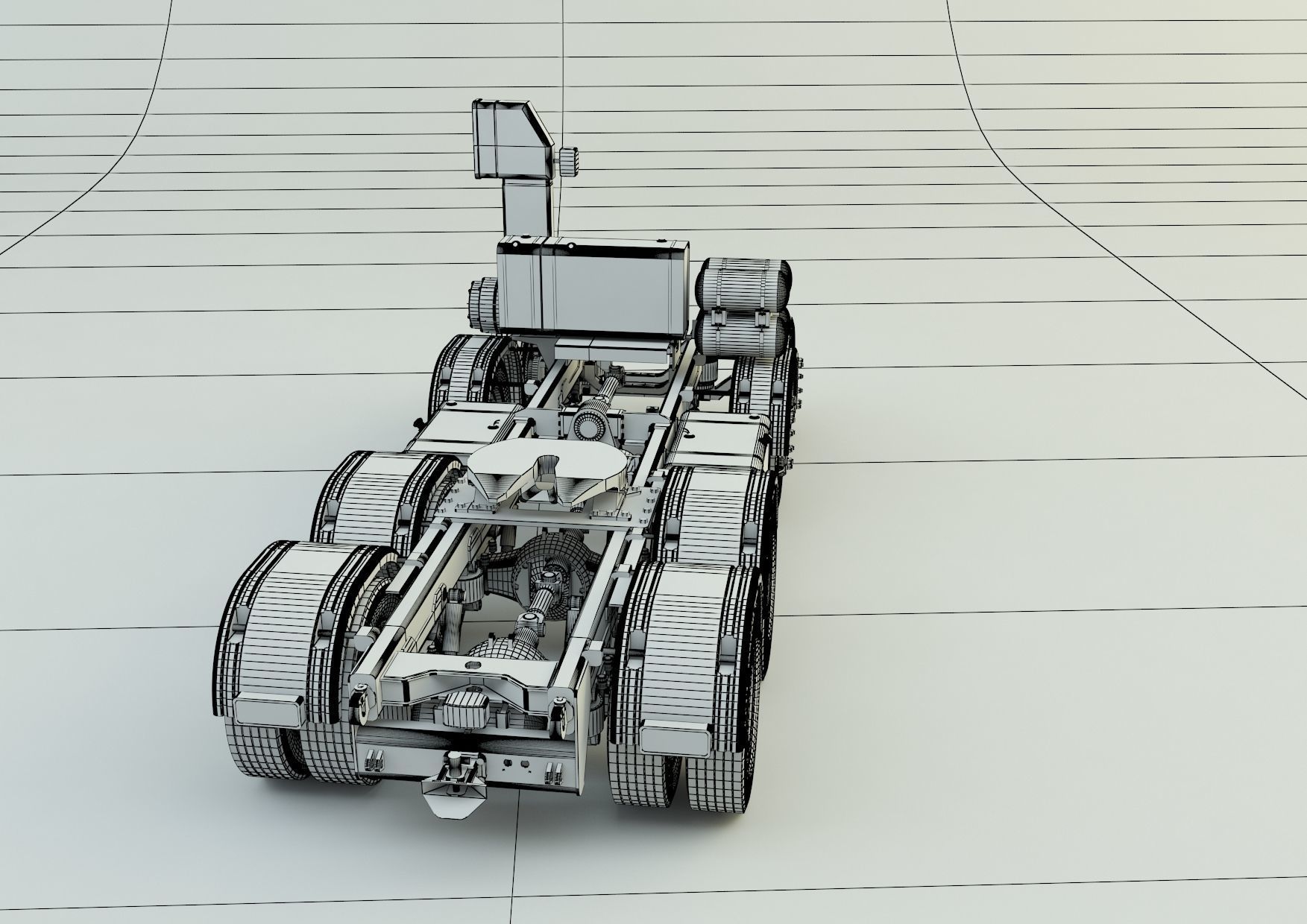 truck chassis model 3D model | CGTrader