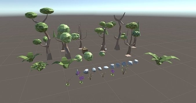 3D model Environment Low Poly Items VR / AR / low-poly | CGTrader