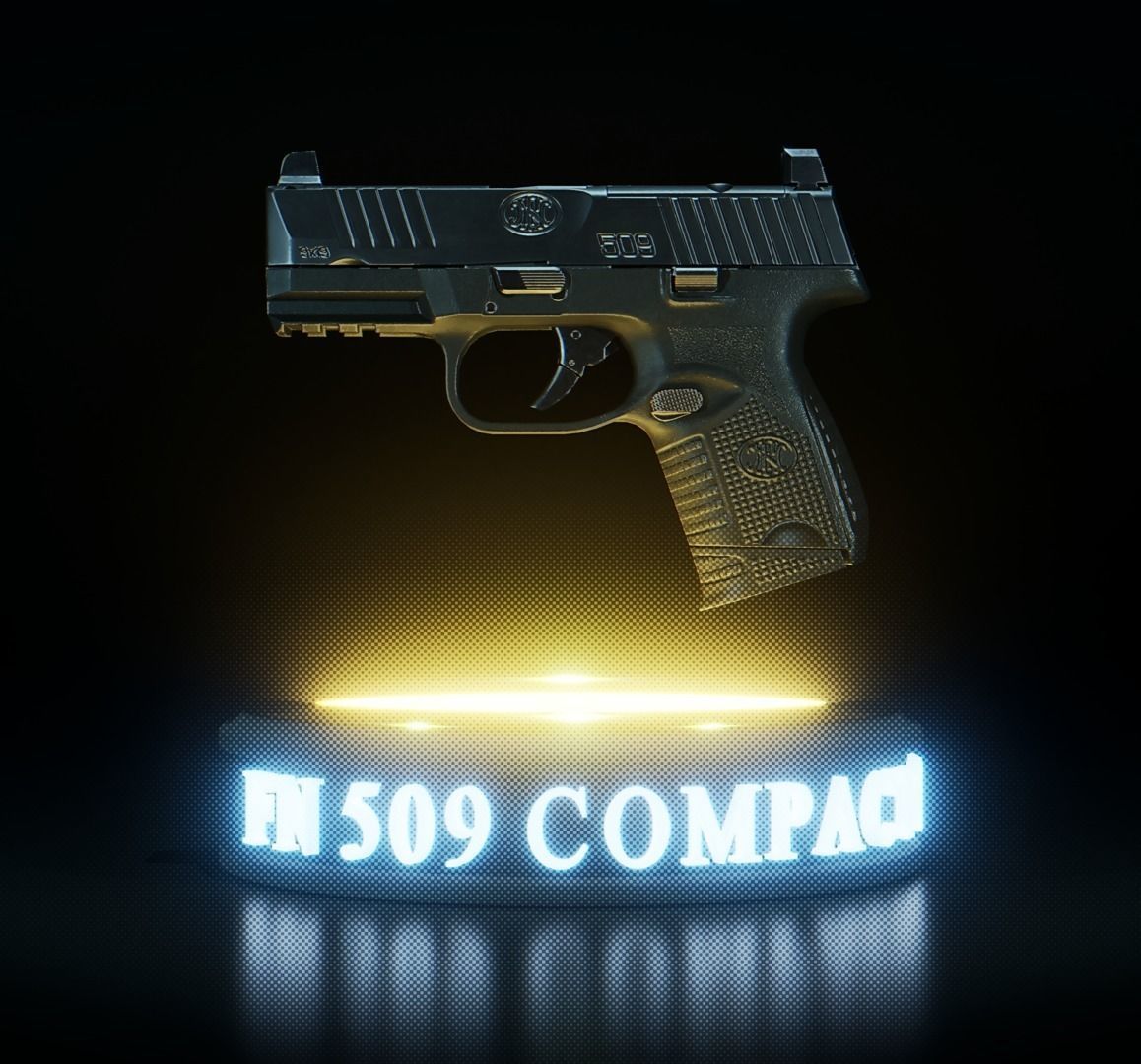 3D model FN 509 Compact MRD BLK VR / AR / low-poly | CGTrader