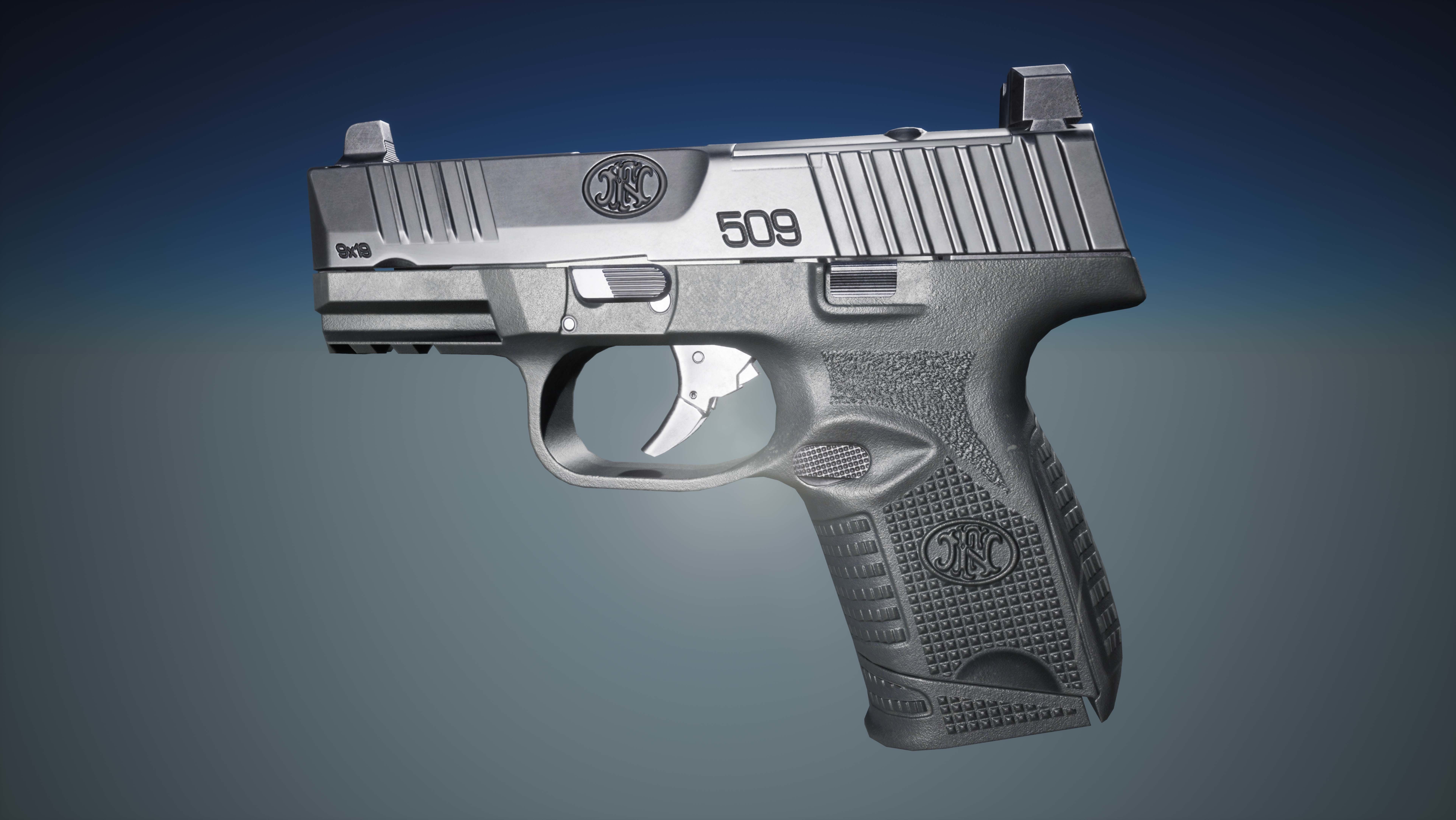 3D model FN 509 Compact MRD BLK VR / AR / low-poly | CGTrader
